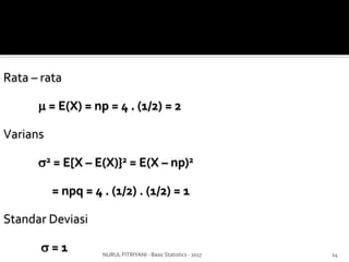 Basic statistics 5 - binomial distribution | PDF