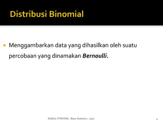 Basic statistics 5 - binomial distribution | PDF