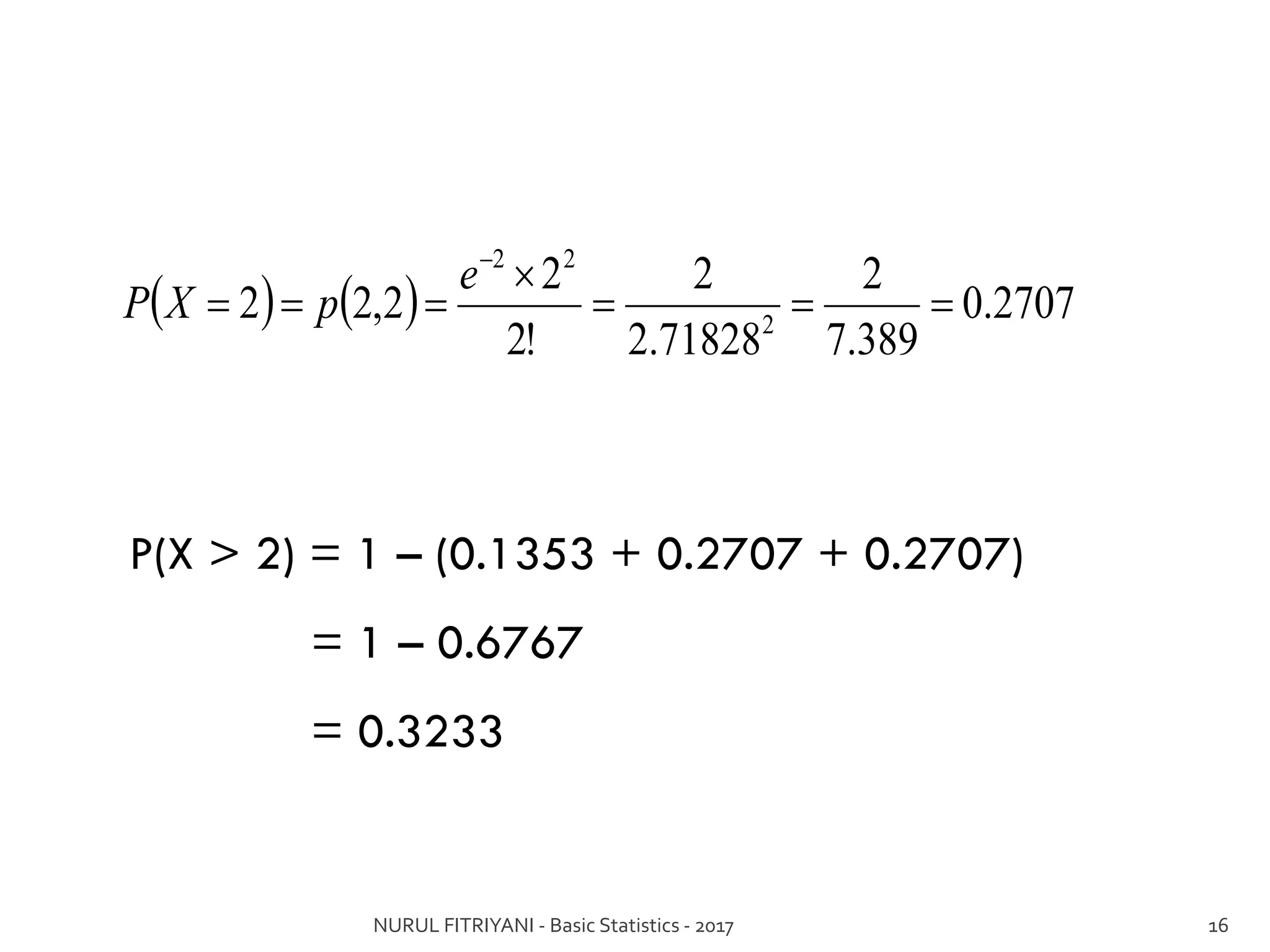 Basic statistics 6 - poisson distribution | PDF
