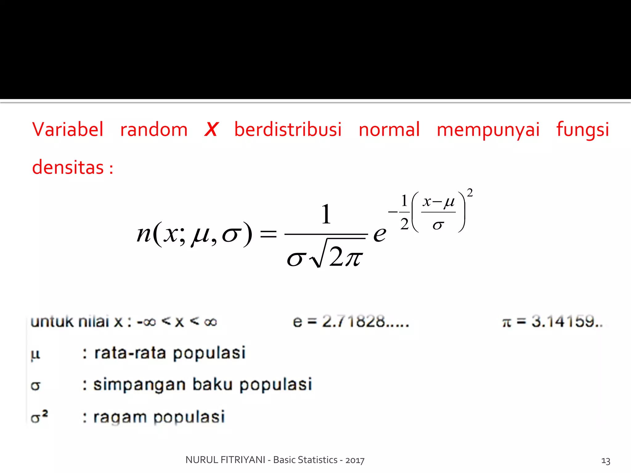 Basic statistics 7 - normal distribution | PDF