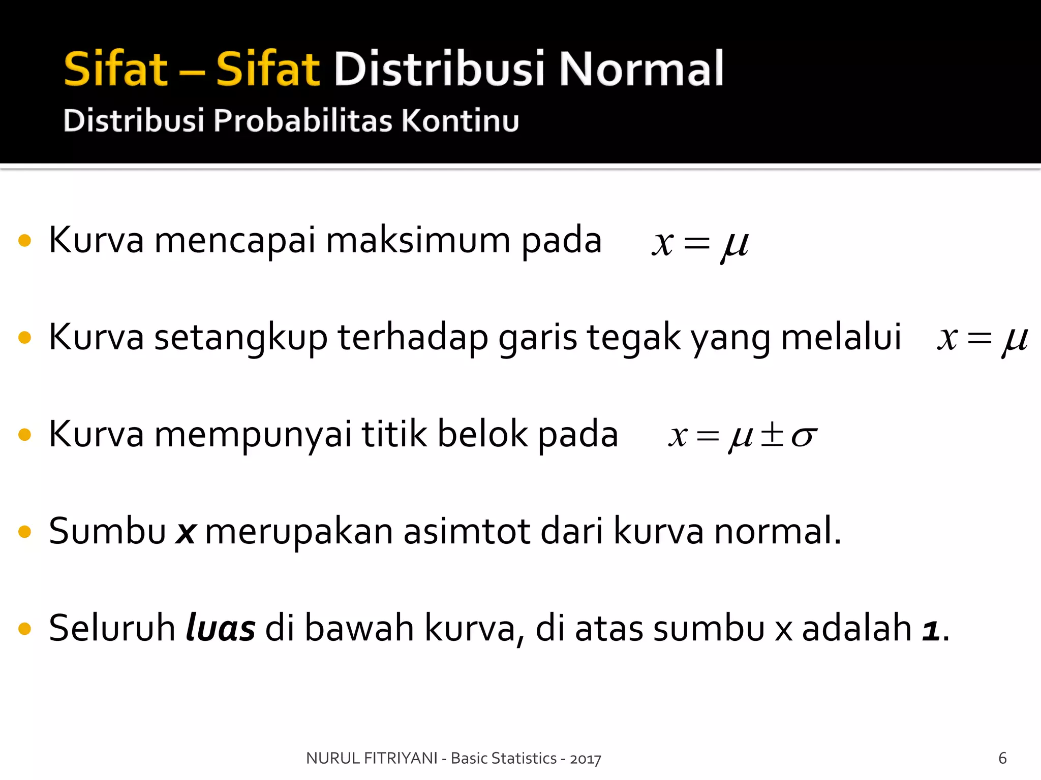 Basic statistics 7 - normal distribution | PDF