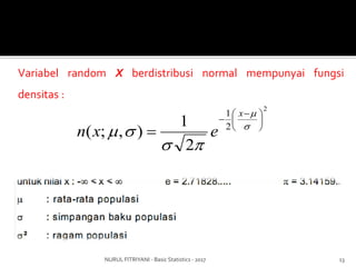 Basic statistics 7 - normal distribution | PDF