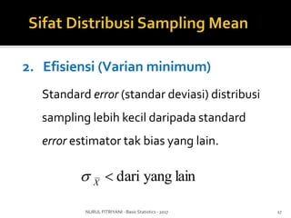 Basic statistics 7 - sampling distribution | PDF