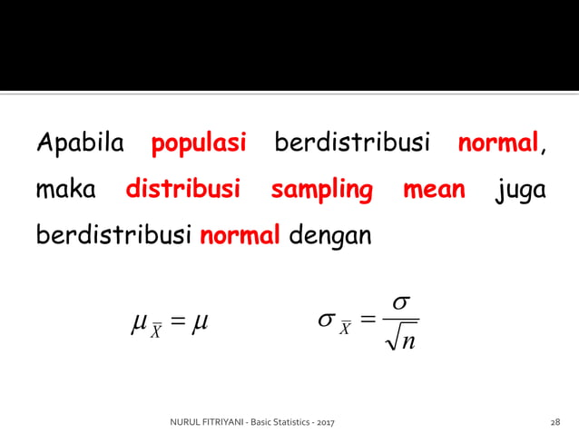 Basic statistics 7 - sampling distribution | PPT