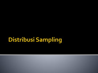 Basic statistics 7 - sampling distribution | PDF