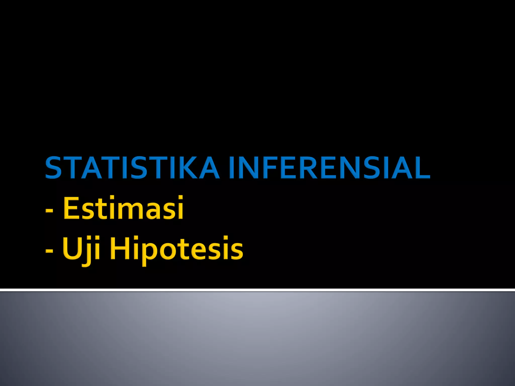 Basic statistics 8 - statistical estimation | PDF