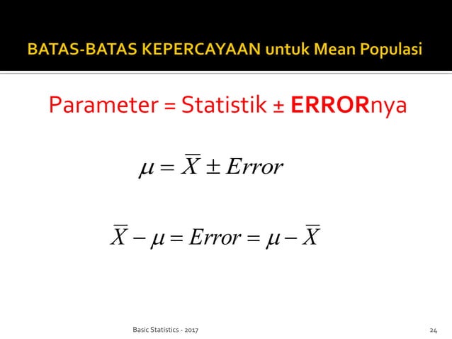 Basic statistics 8 - statistical estimation | PDF