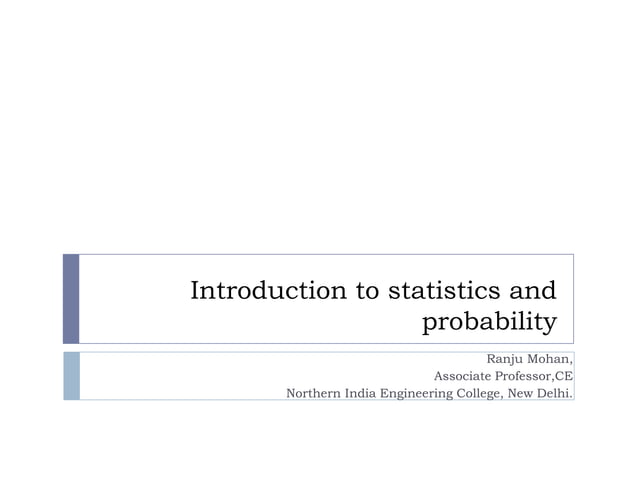 BASIC STATISTICS AND PROBABILITY.pptx | Physics | Science