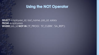 Basic SQL Statments | PPT