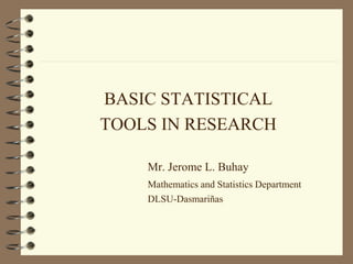 Basic stat tools | PPT