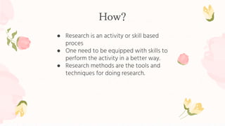 Basic Steps for Research | PPT