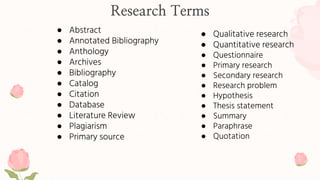 Basic Steps for Research | PPT