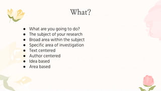 Basic Steps for Research | PPT