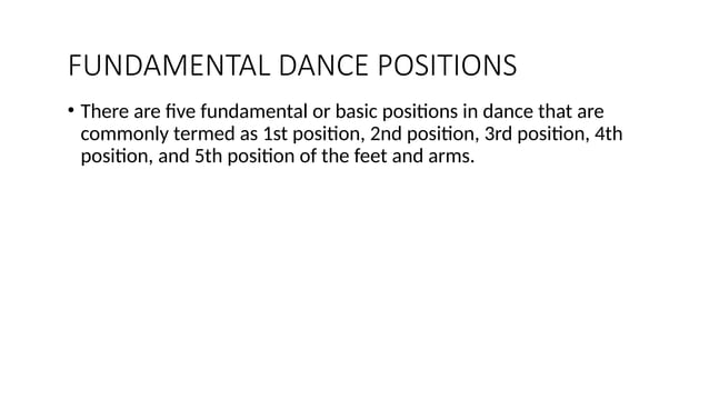 basic steps in folk dancing, from feet position | PPTX