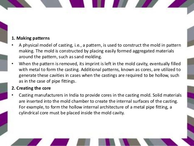 6 Types Of Casting Processes | PPT