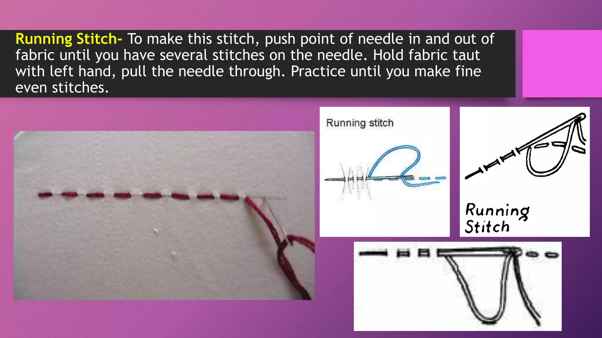 Basic stitches | PPTX