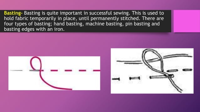 Basic stitches | PPTX | Needlework | Arts and Crafts