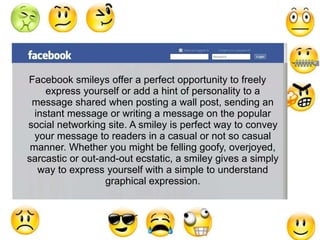 Basics to Facebook smileys | PPT