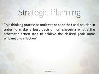 Strategic Planning - Basic Understanding | PDF