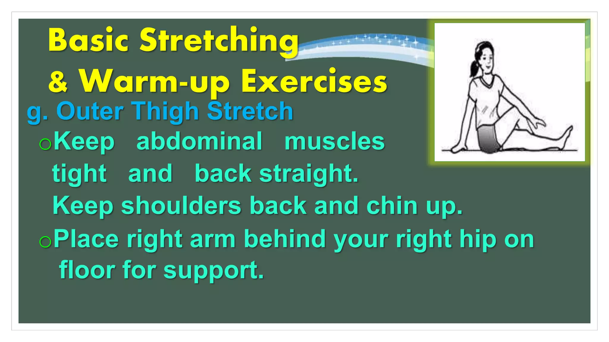 Basic stretching and warm up exercises | PPTX