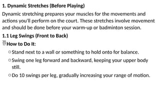 BASIC STRETCHING in badminton......................................pptx