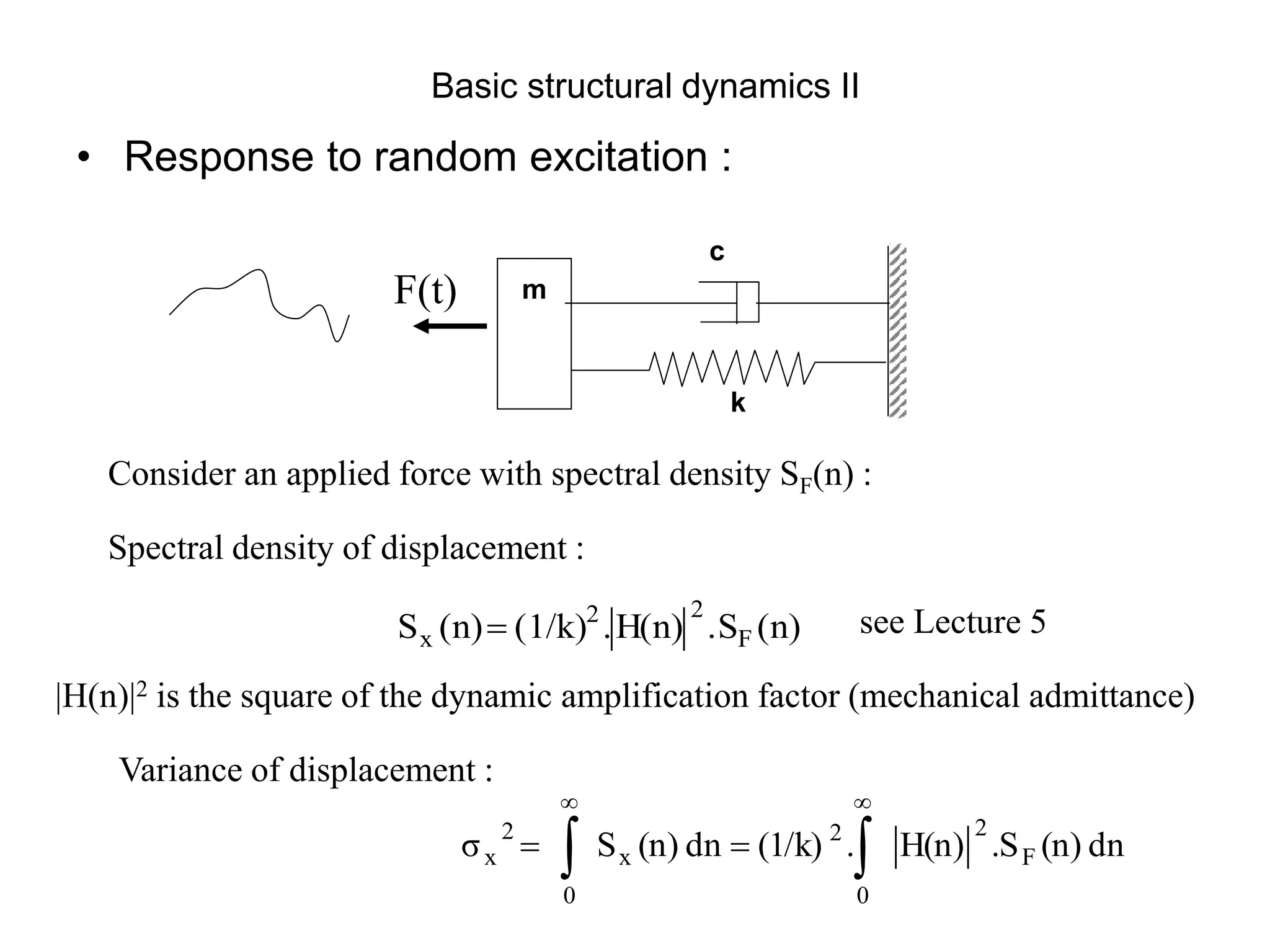 Basic dynamics of structures in Civil Engineering | PPT