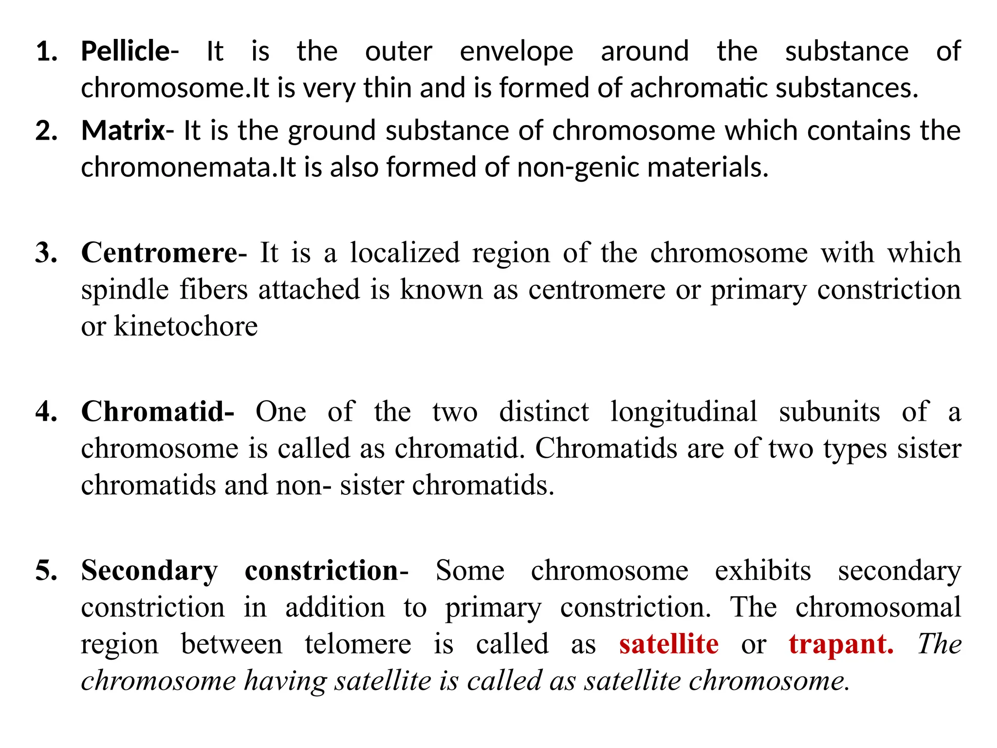 Basic structure of chromosome and its components | PPTX