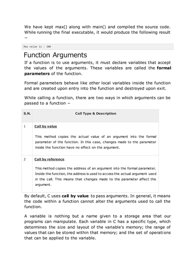 Basic structure of c programming | DOCX | Programming Languages | Computing