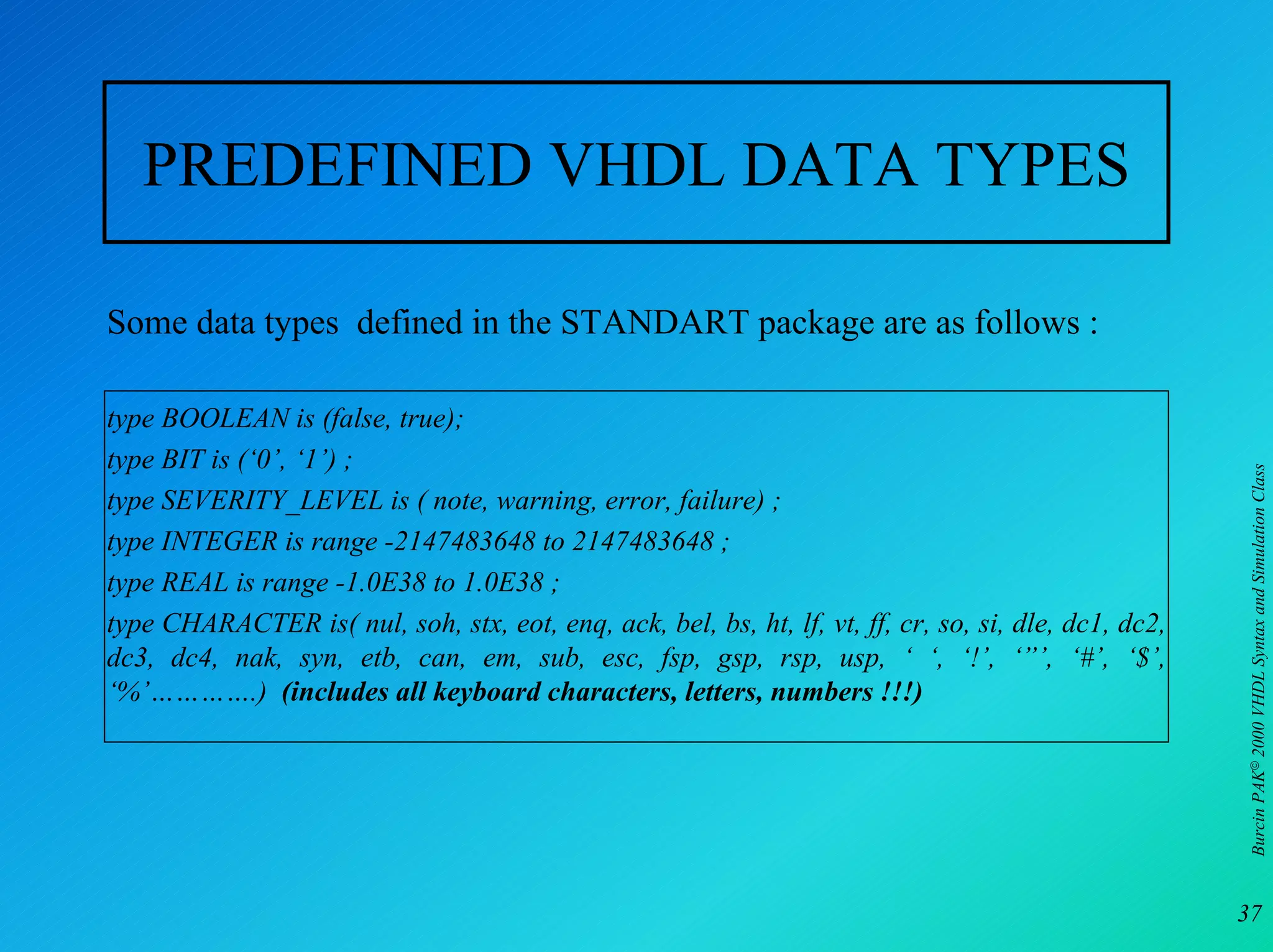 Basic Structures In Vhdl Ppt 