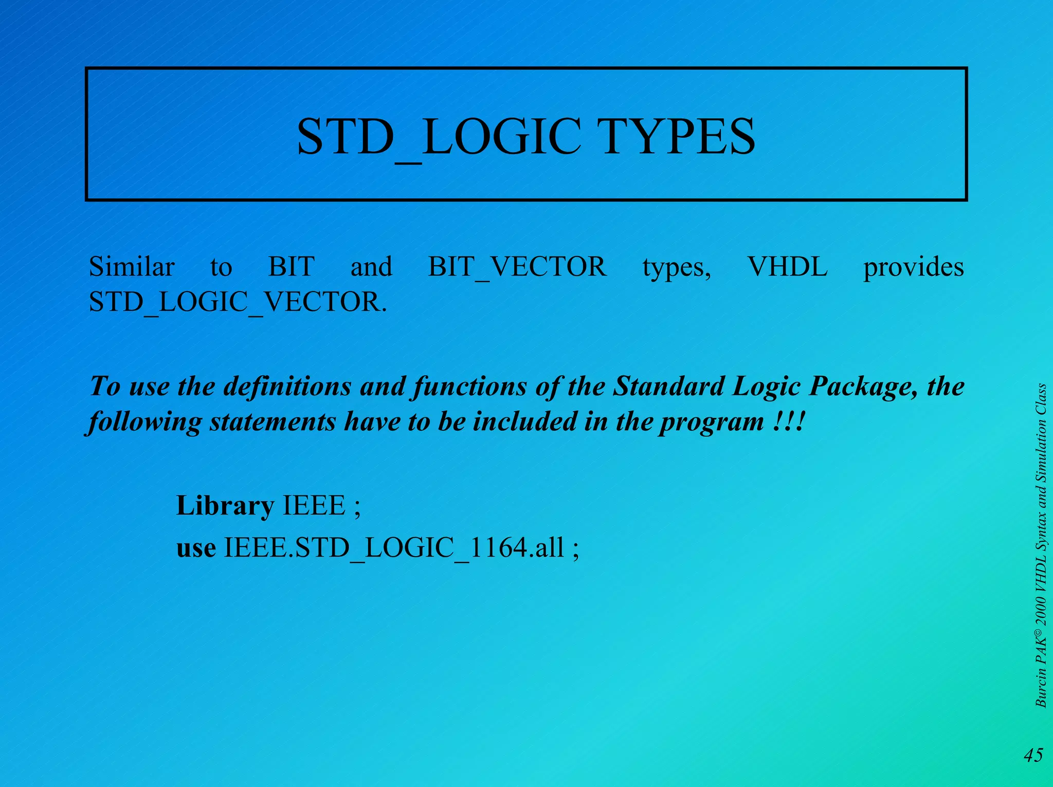 Basic structures in vhdl | PPT