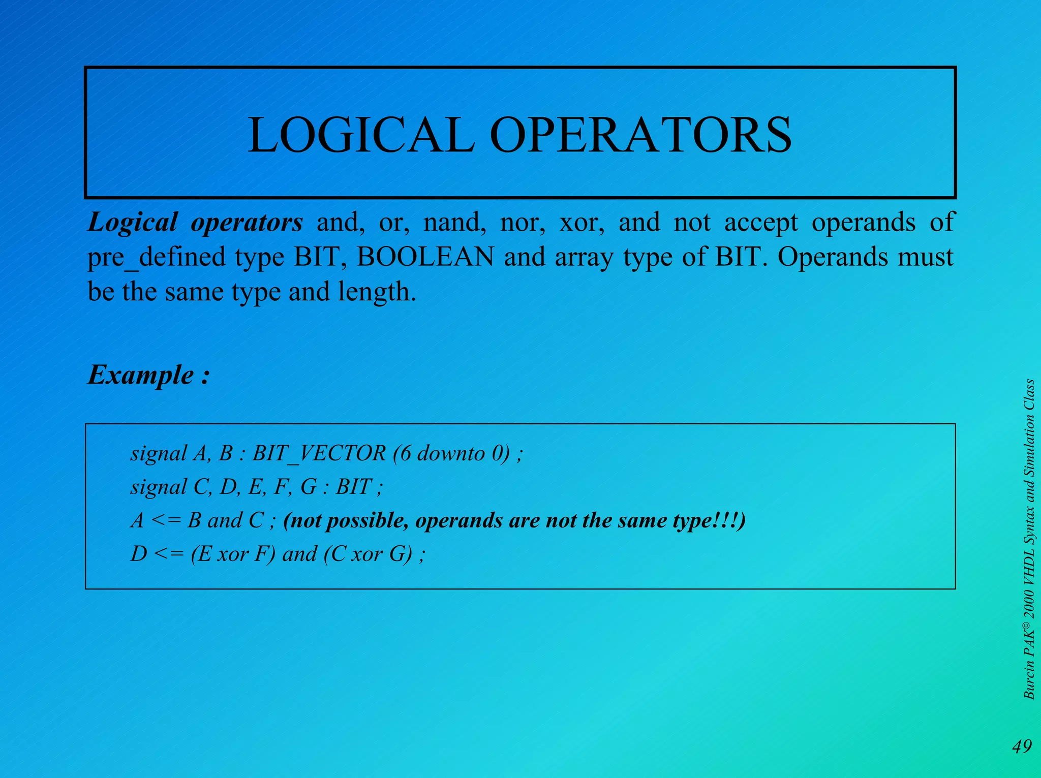 Basic structures in vhdl | PPT