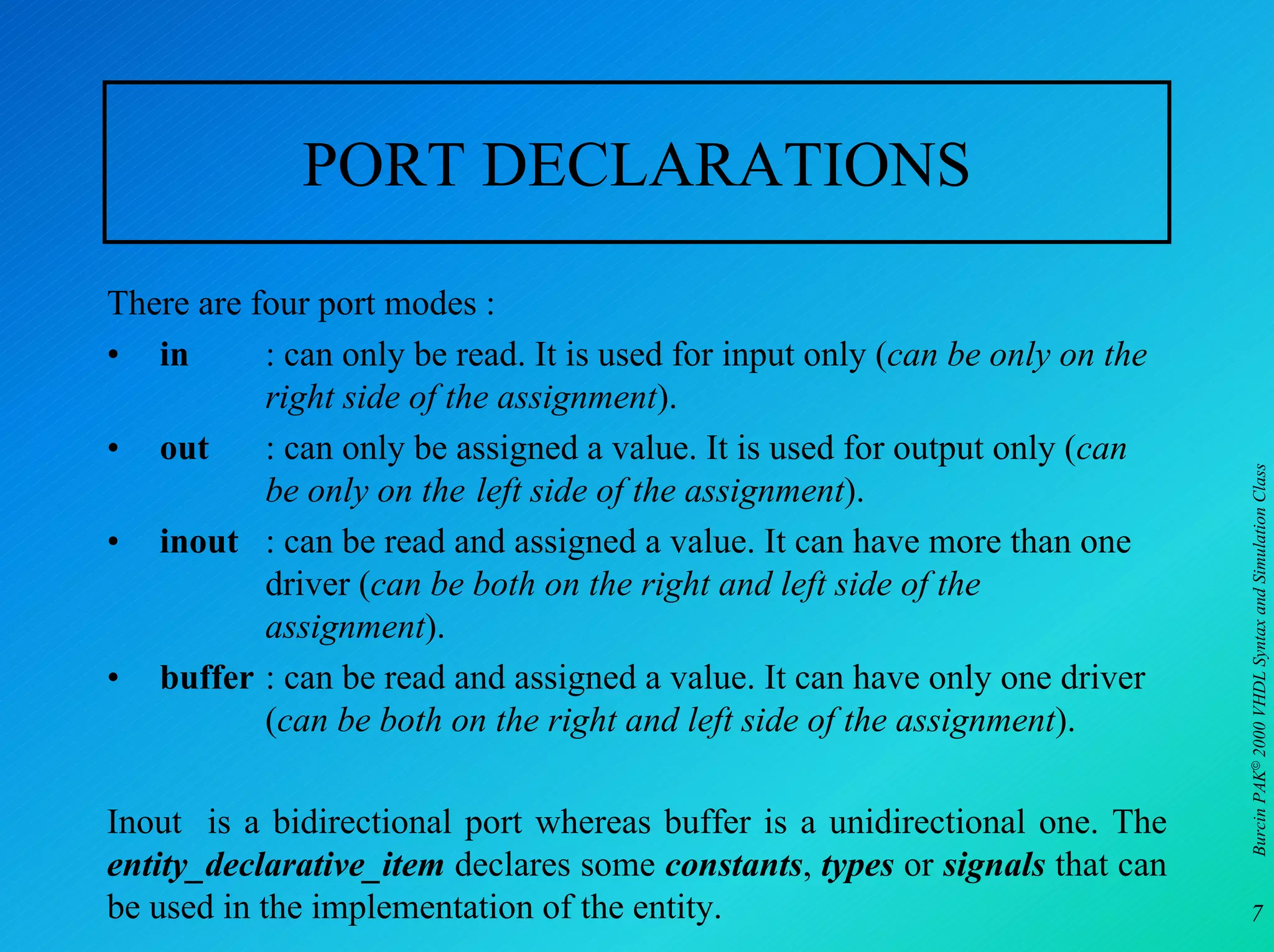 Basic Structures In Vhdl Ppt
