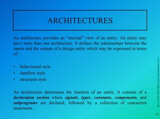 Basic structures in vhdl | PDF