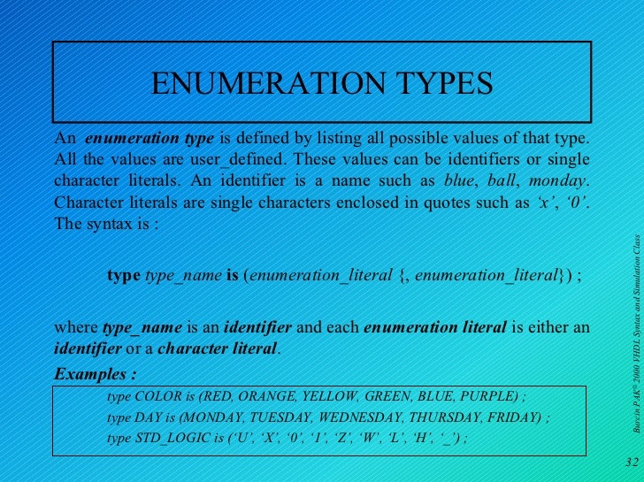 Basic structures in vhdl
