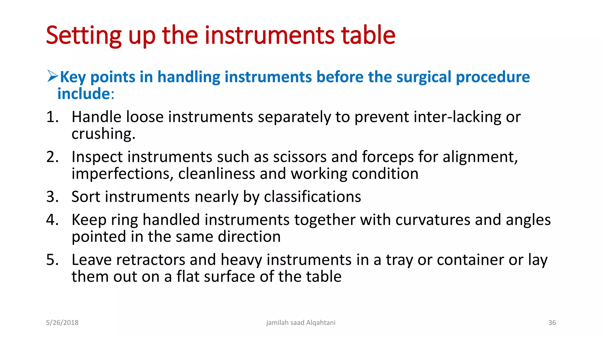 Basic surgical instrumentation | PPTX