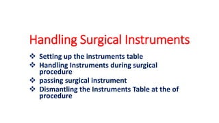 Basic surgical instrumentation | PPTX
