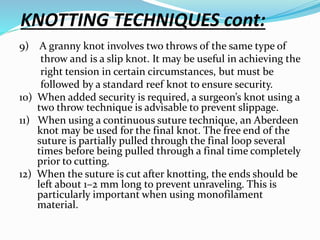 Basic surgical skill and anastomoses | PPTX
