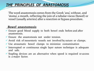 Basic surgical skill and anastomoses | PPTX