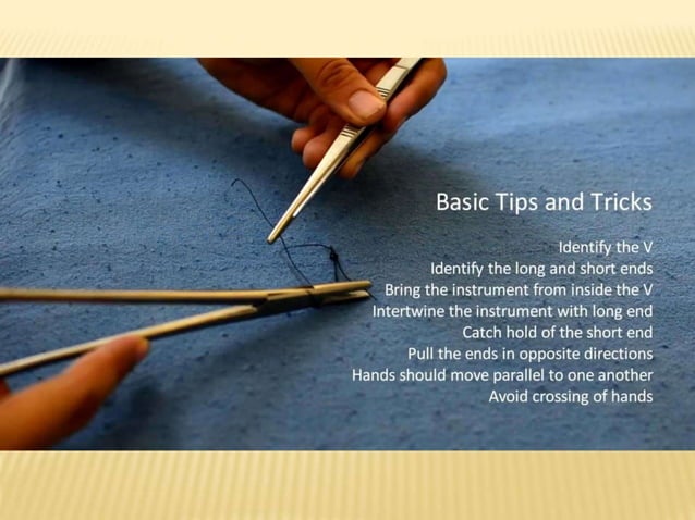 Basic surgical skills | PPTX