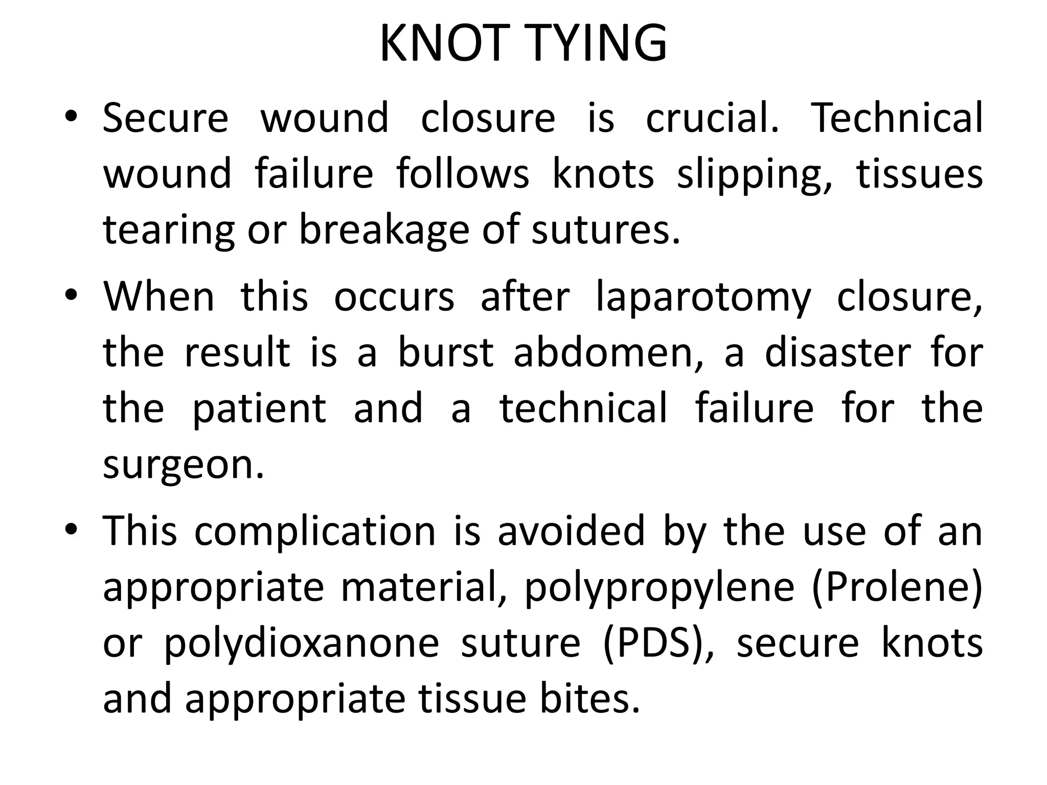 Basic surgical skills | PPTX