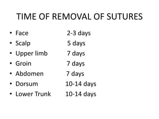 Basic surgical skills | PPTX