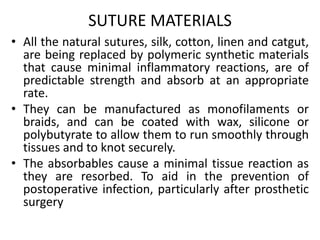 Basic surgical skills | PPTX