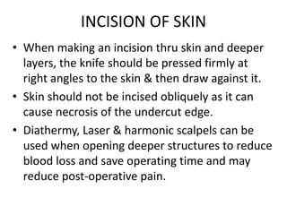 Basic surgical skills | PPTX