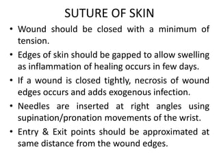 Basic surgical skills | PPTX