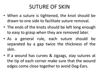 Basic surgical skills | PPTX