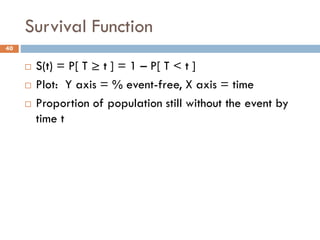 Basic survival analysis | PDF