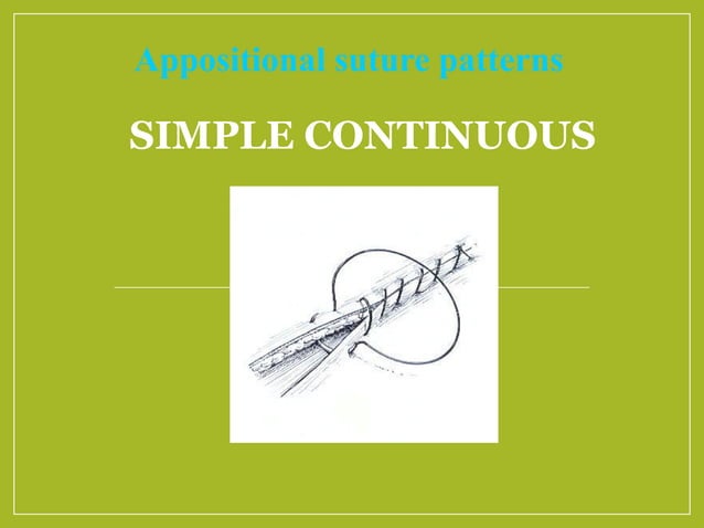Basic suture patterns | PPT