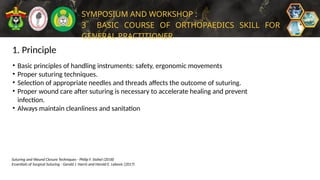 BASIC SUTURING TECHNIQUE.................. | PPTX