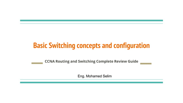 Basic switching concepts and configuration | PPTX | Operating Systems | Computer Software and ...