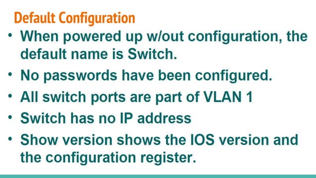 Basic switching concepts and configuration | PPTX | Operating Systems | Computer Software and ...